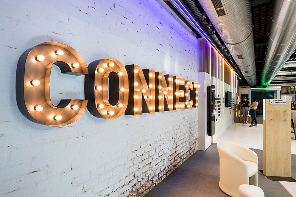 Showroom Le Mat'Electrique, Groupe Sonepar | GL events Agencement