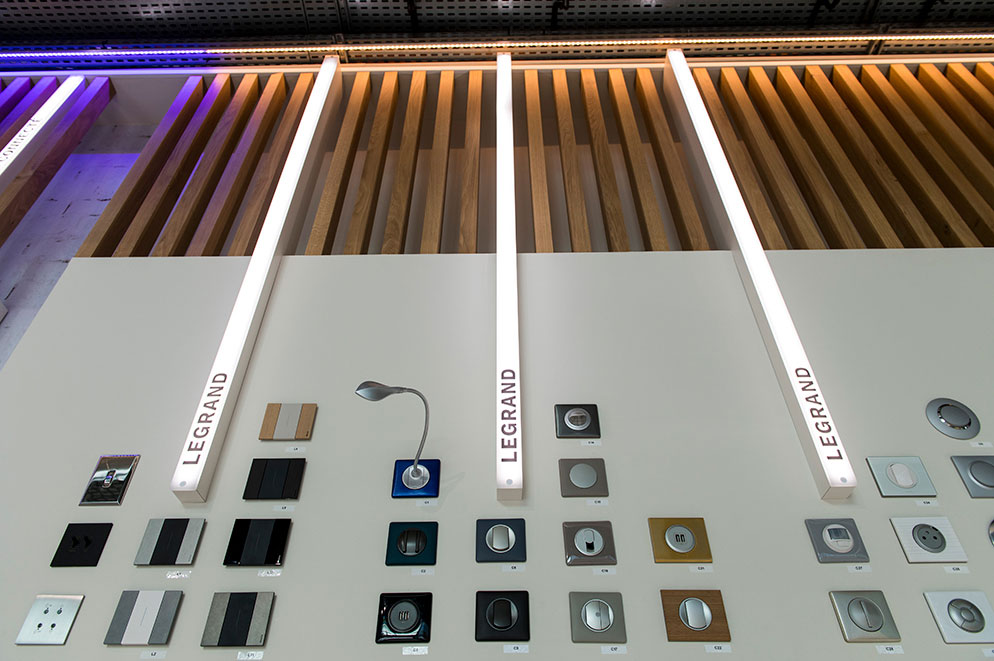 Showroom Le Mat'Electrique, Groupe Sonepar | GL events Agencement