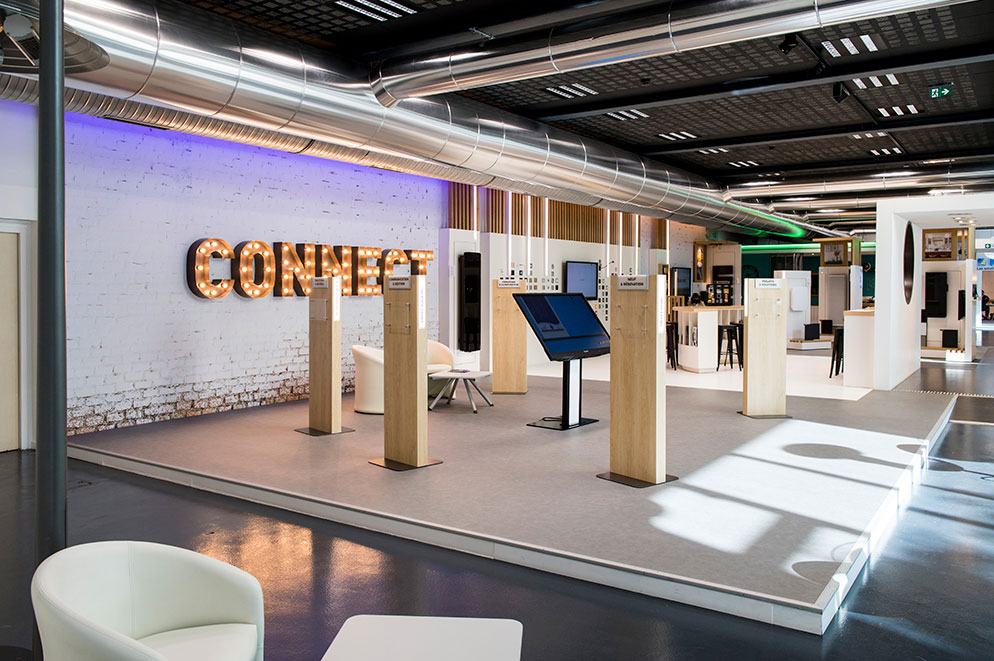 Showroom Le Mat'Electrique, Groupe Sonepar | GL events Agencement