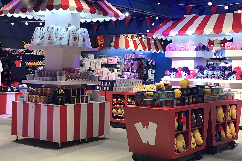 Boutique Souvenir du Parc Walibi | Agencement